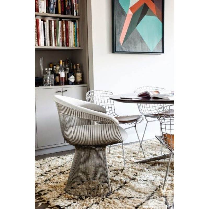 Cadeira Platner Inox - Design & Mais